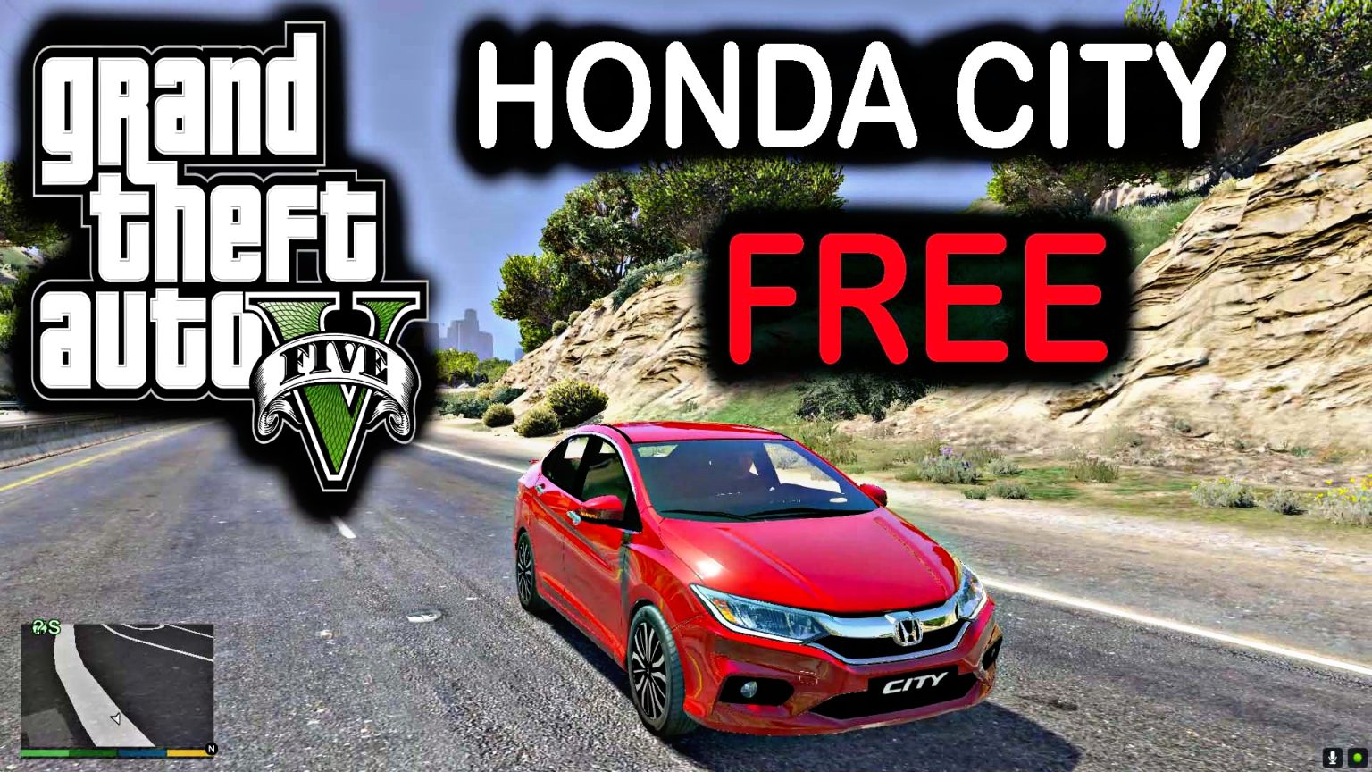 How to install Honda City MOD in GTA 5 PC - GTA 5 Indian Cars Mods Free Download